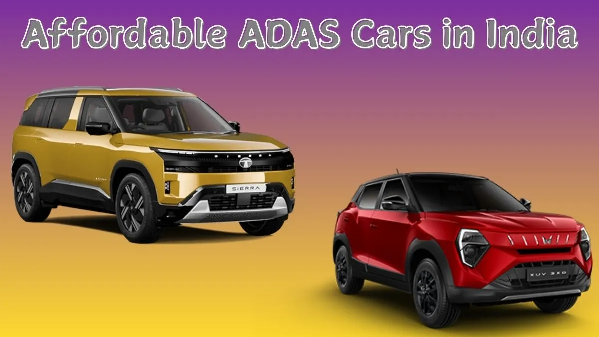 5 Most Affordable Cars With ADAS In India: Tata Sierra, Mahindra XUV ...