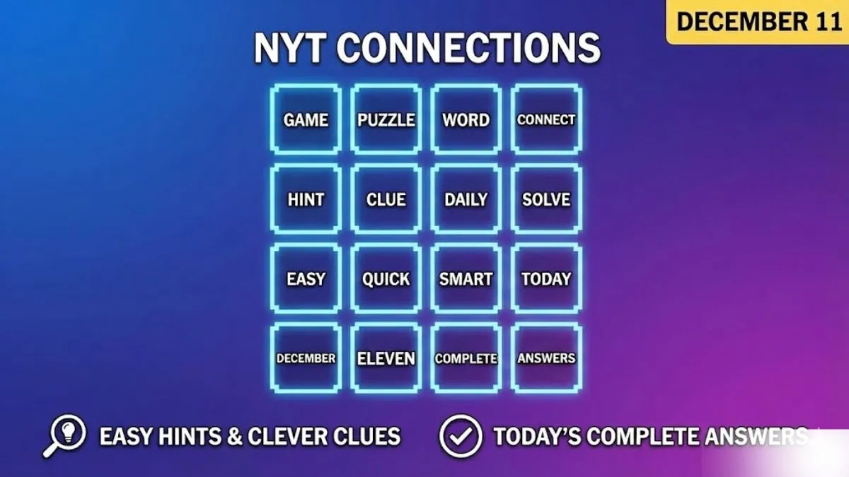 Uncover NYT Connections December 11 Fast With Easy Hints, Clever Clues ...