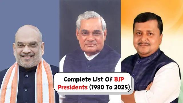 Complete List Of BJP Presidents (1980 To 2025) And Their Tenure: Atal ...