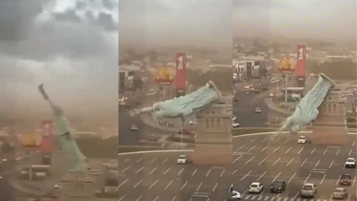 Did New York's Statue of Liberty Crumbled In Storm? Here's The Twist ...
