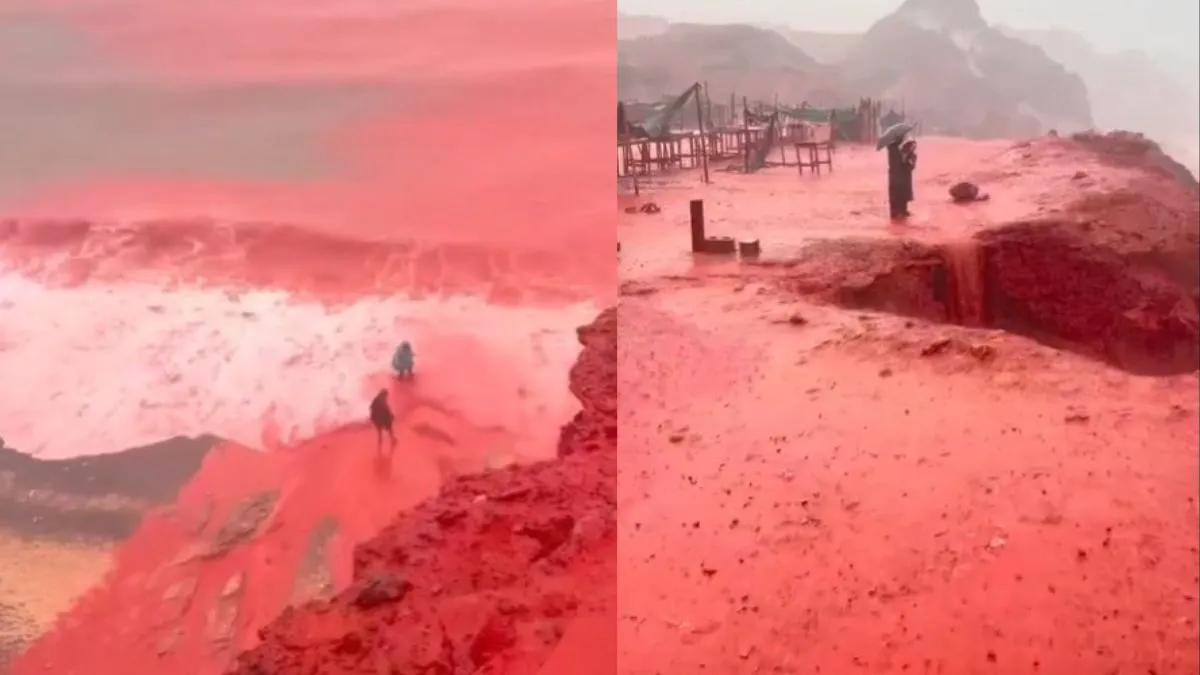 'Apocalypse Sign' Claims Erupt As Iran’s Hormuz Beach Turns Blood-Red ...