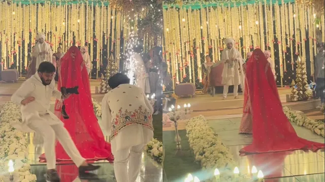 Wedding Photographer Slips Behind Bride While Capturing Grand Entrance ...