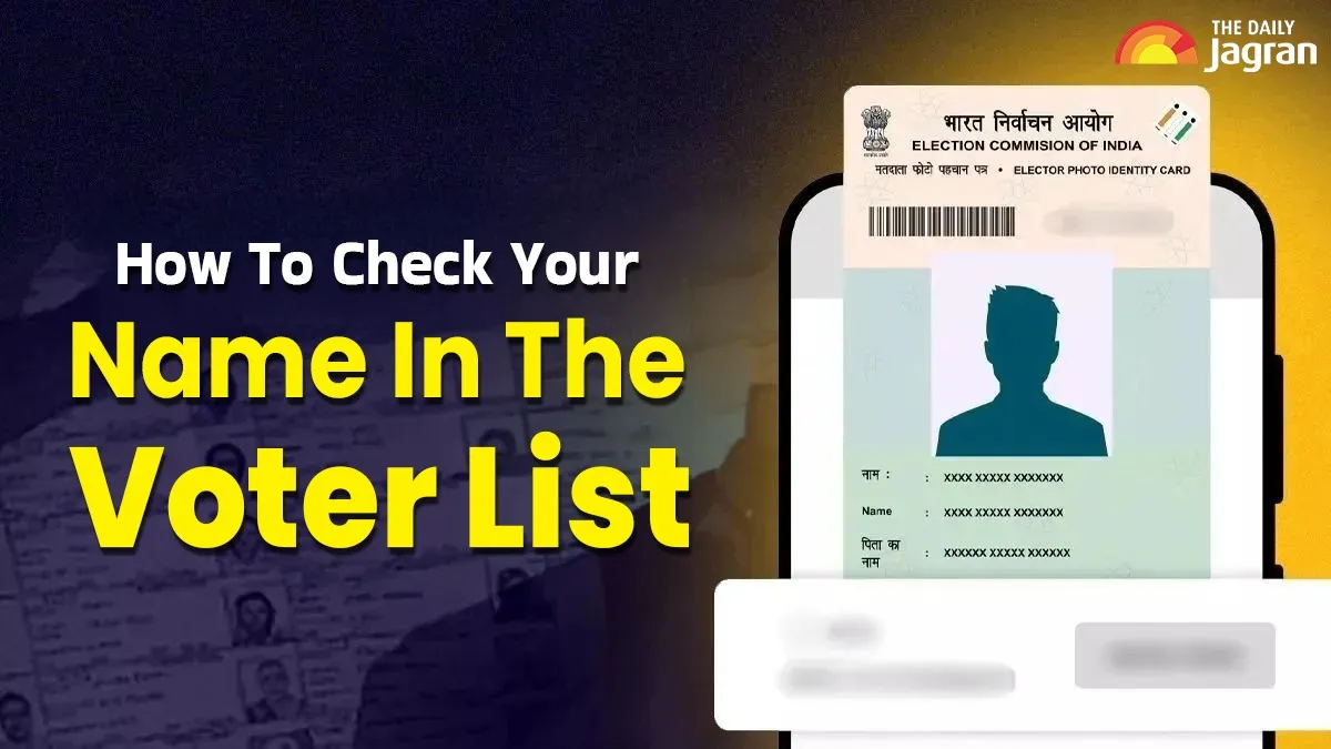 SIR Draft Voter List 2025: How To Check Your Name On The List Online ...