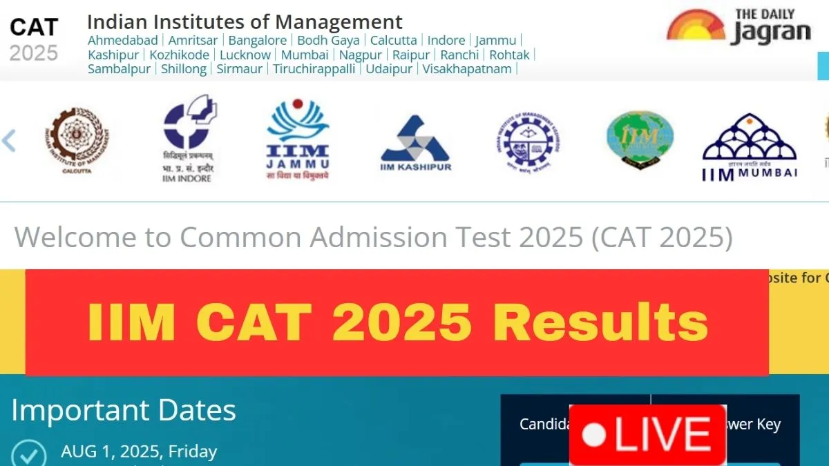 IIM CAT Result 2025 Date LIVE Updates: Scorecard To Be OUT Today At ...