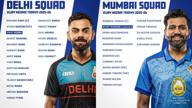 Vijay Hazare Trophy 2025-26 Full Schedule: Date, Time, Venue, Teams ...
