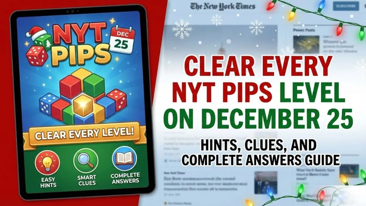 Clear Every NYT Pips Level On December 25 Using Easy Hints, Smart Clues ...