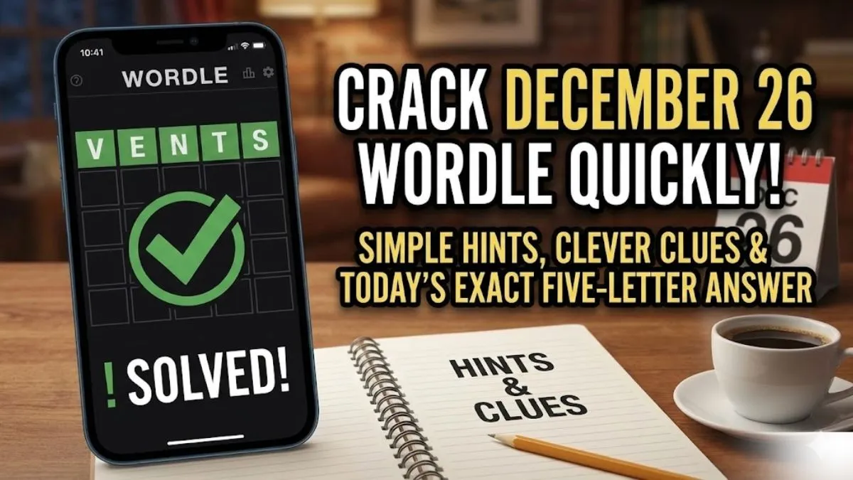 Crack December 26 Wordle Quickly Using Simple Hints, Clever Clues And ...