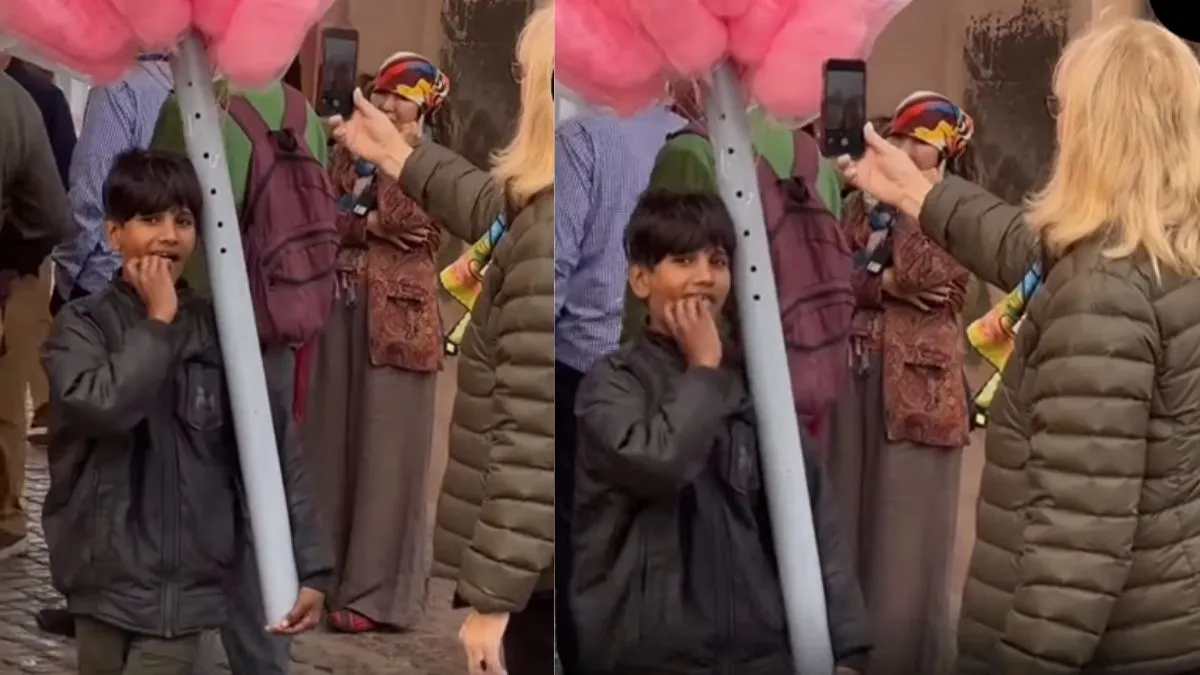 Young Boy Makes Inappropriate Gestures Towards Foreign Tourist In ...