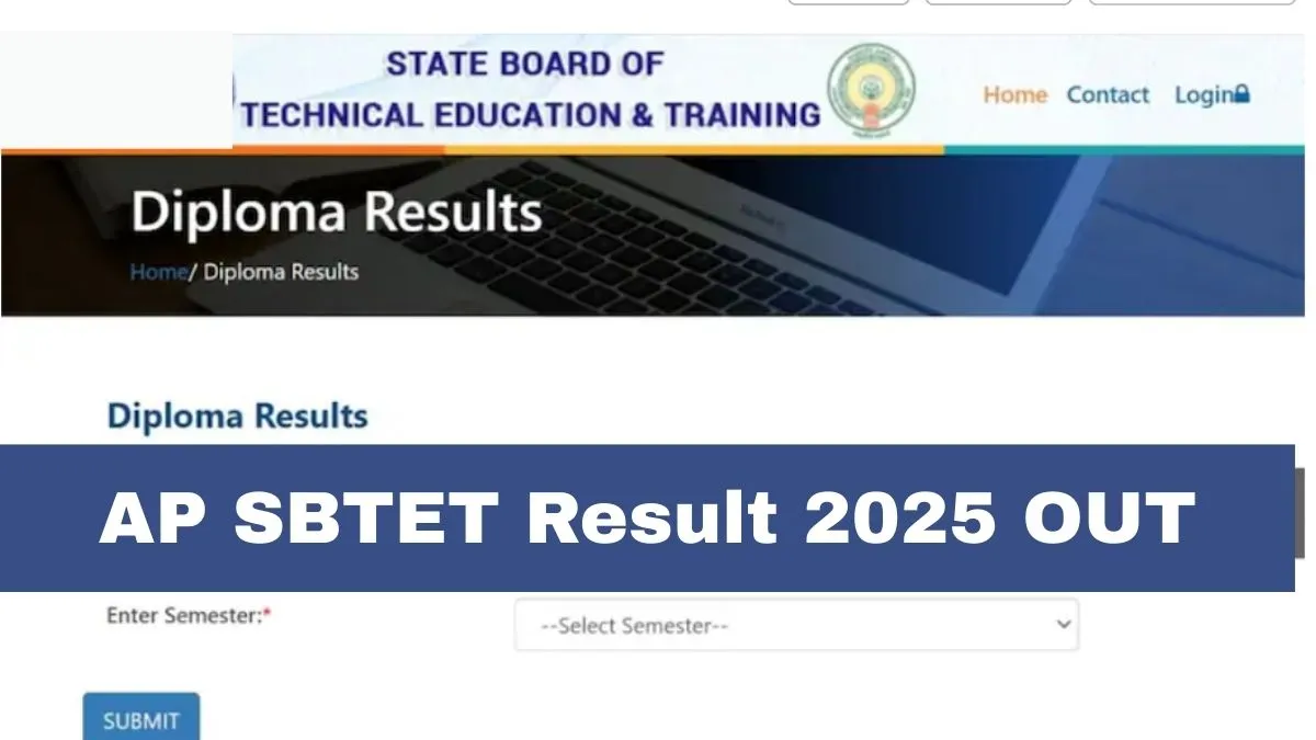 AP SBTET Result 2025 Declared for Diploma & Pharmacy At sbtet.ap.gov.in ...