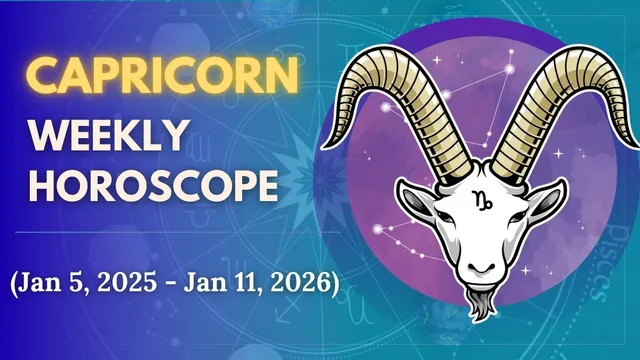 Weekly Horoscope Capricorn (January 5 - January 11): Lead With Empathy ...