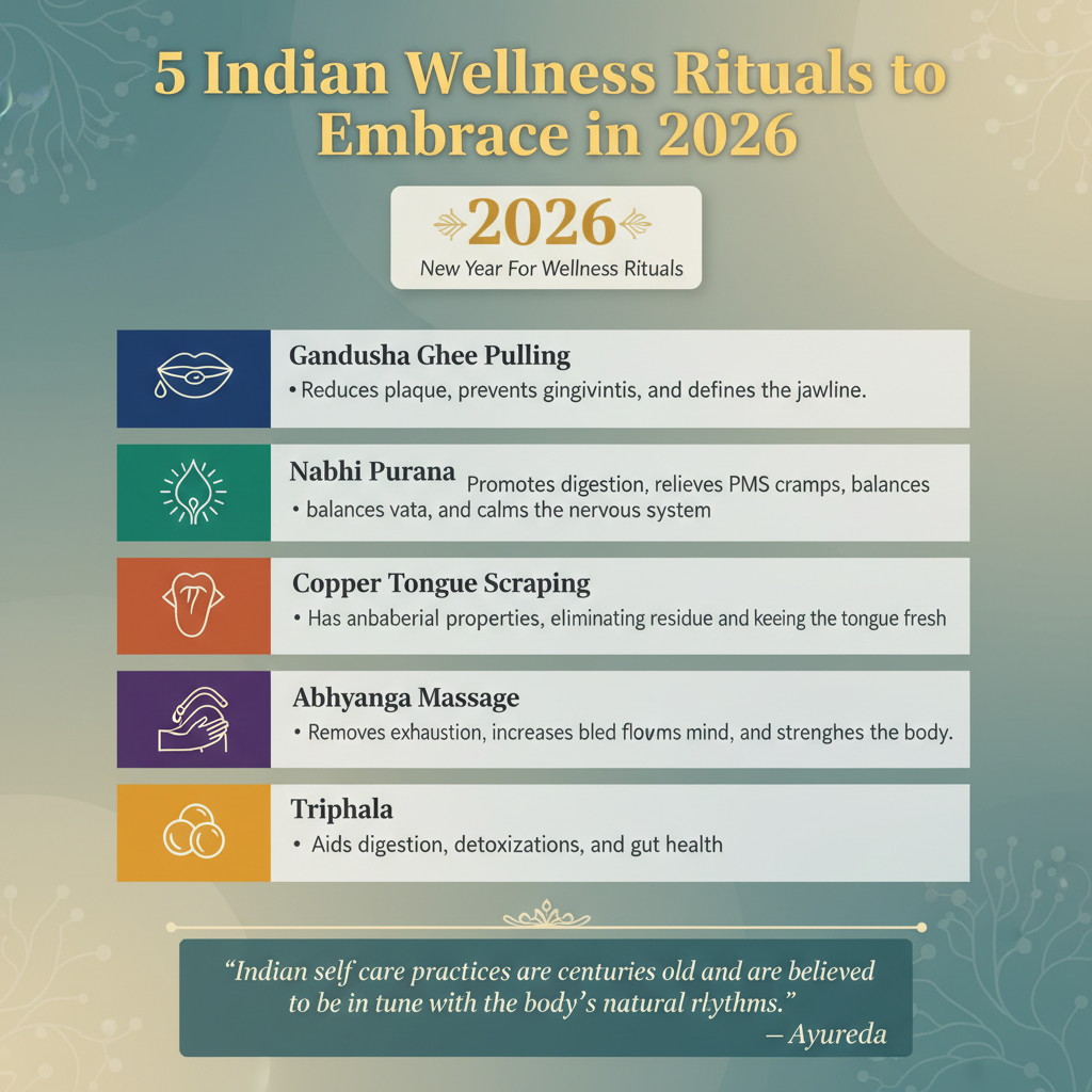 5 Indian Wellness Rituals To Add To Your Daily Routine In 2026