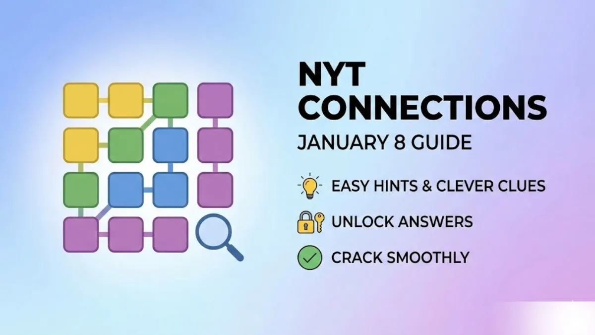 Crack January 8 NYT Connections In Minutes Using Easy Hints, Clever ...