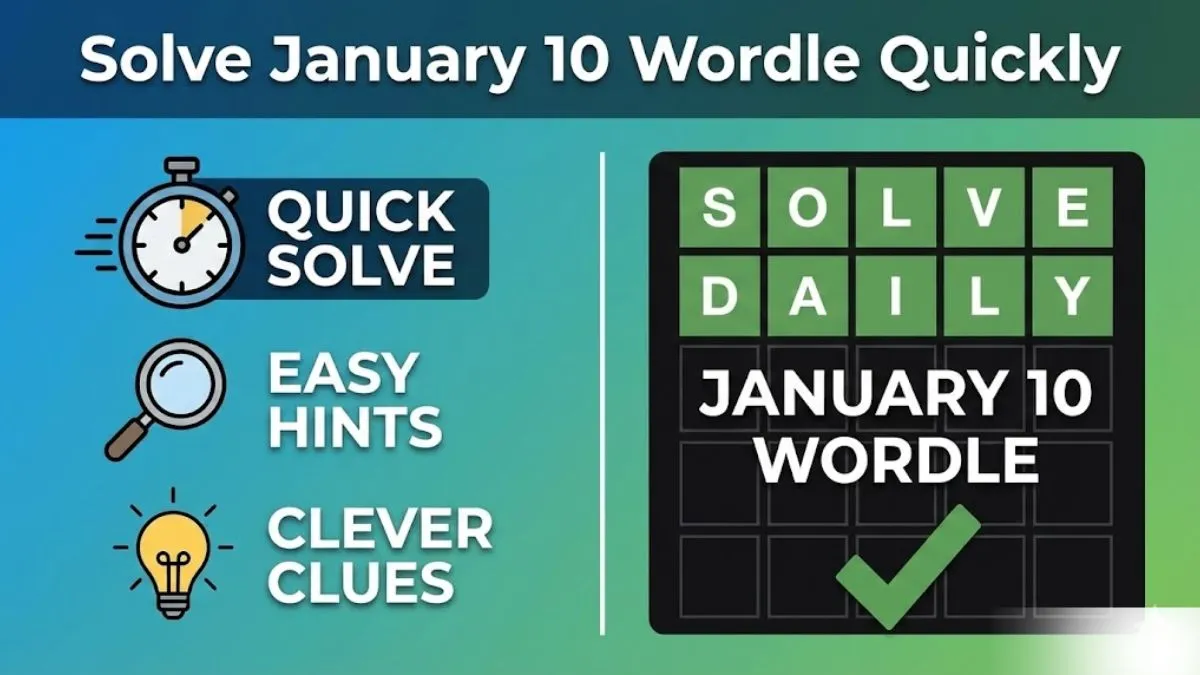 Solve January 10 Wordle Quickly With Easy Hints, Clever Clues And Today ...