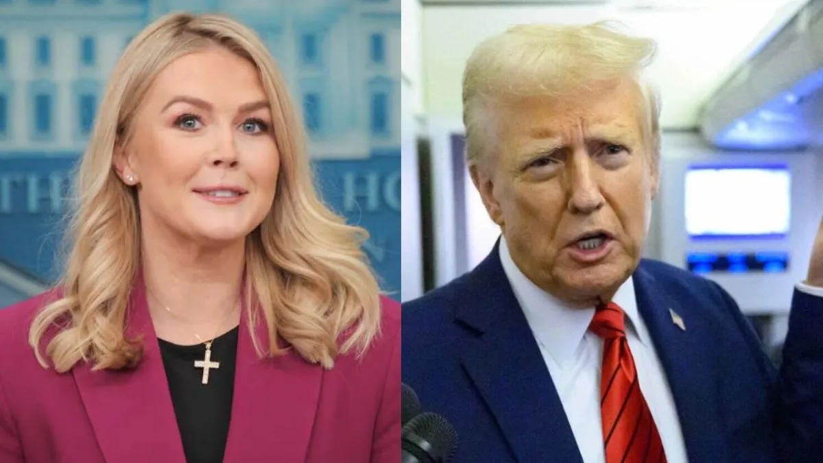 ‘Not Grabbing Karoline’: Trump Cracks Awkward Joke About Press ...