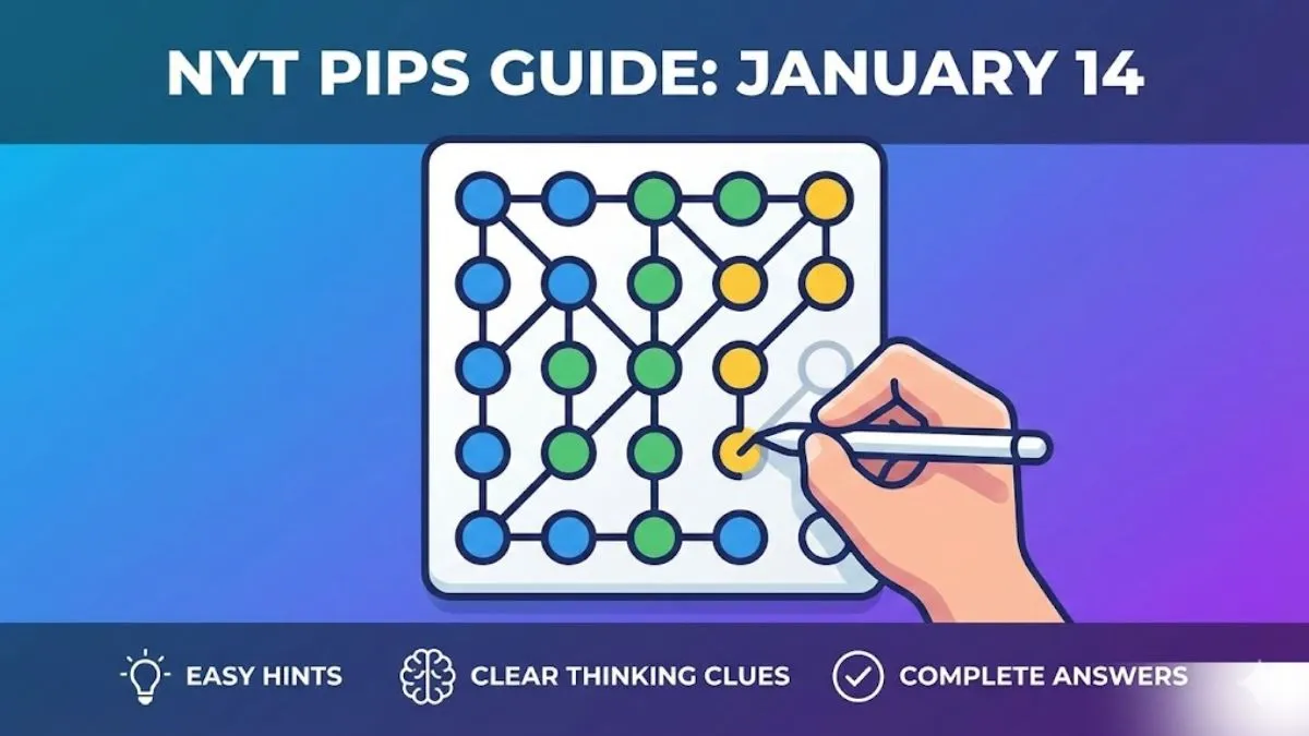 Beat January 14 NYT Pips Smoothly Using Easy Hints, Clear Thinking ...