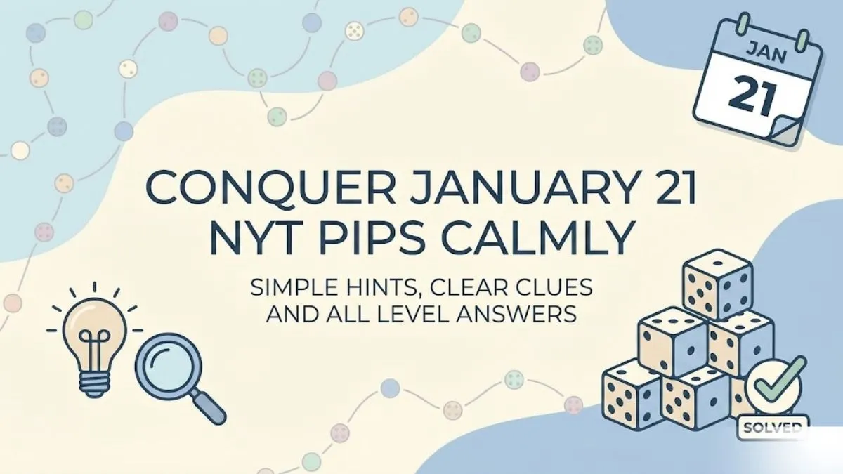 Conquer January 21 NYT Pips Calmly With Simple Hints, Clear Clues And ...