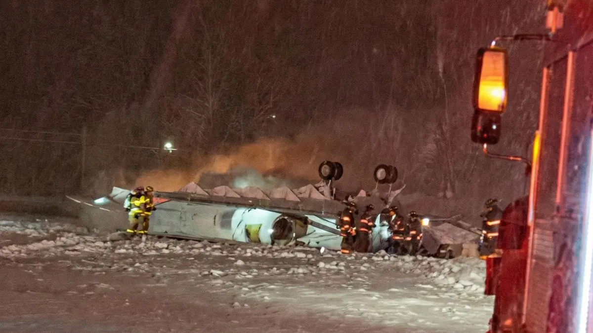 US: Private Jet With 8 Onboard Crashes During Takeoff At Bangor Maine ...