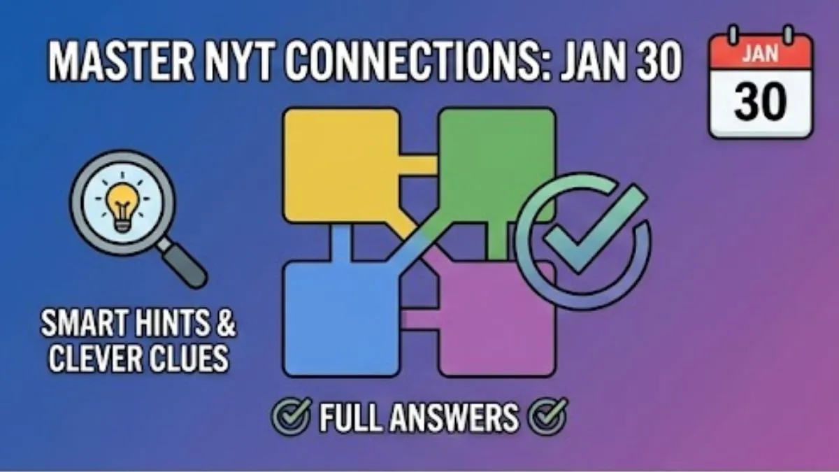 Master NYT Connections January 30: Smart Hints, Clever Clues And Full ...