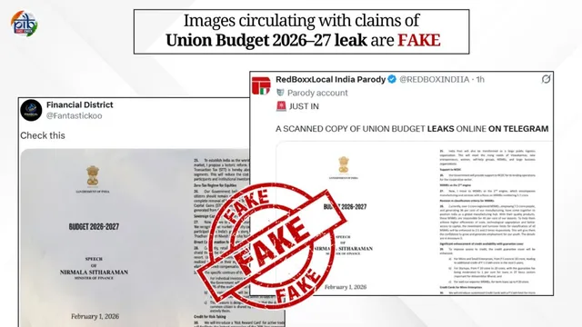 FACT CHECK: PIB Debunks Viral Images Claiming To Show Leaked Union ...
