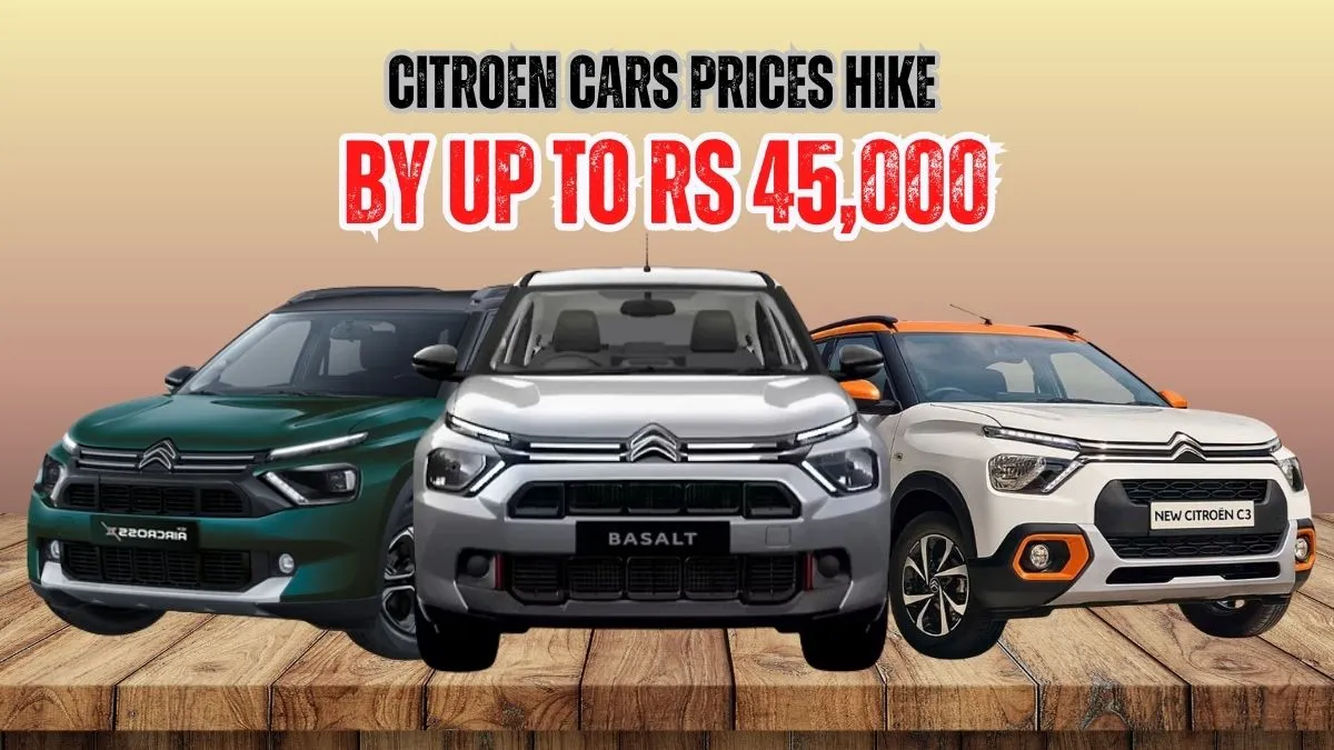 Citroen Cars Price Hike: Basalt, Aircross, C3 Become More Expensive By ...