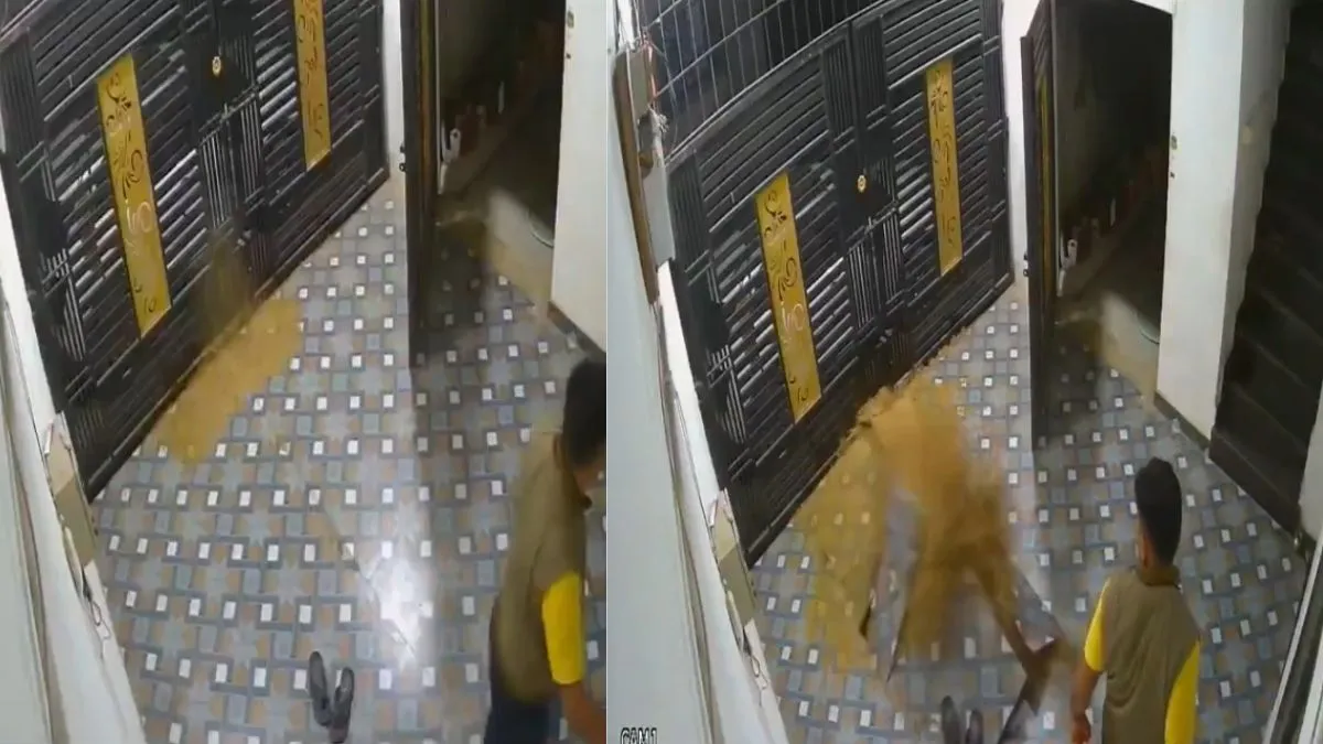 Viral Video: Bilaspur Man Narrowly Escapes Accident As High-Pressure ...