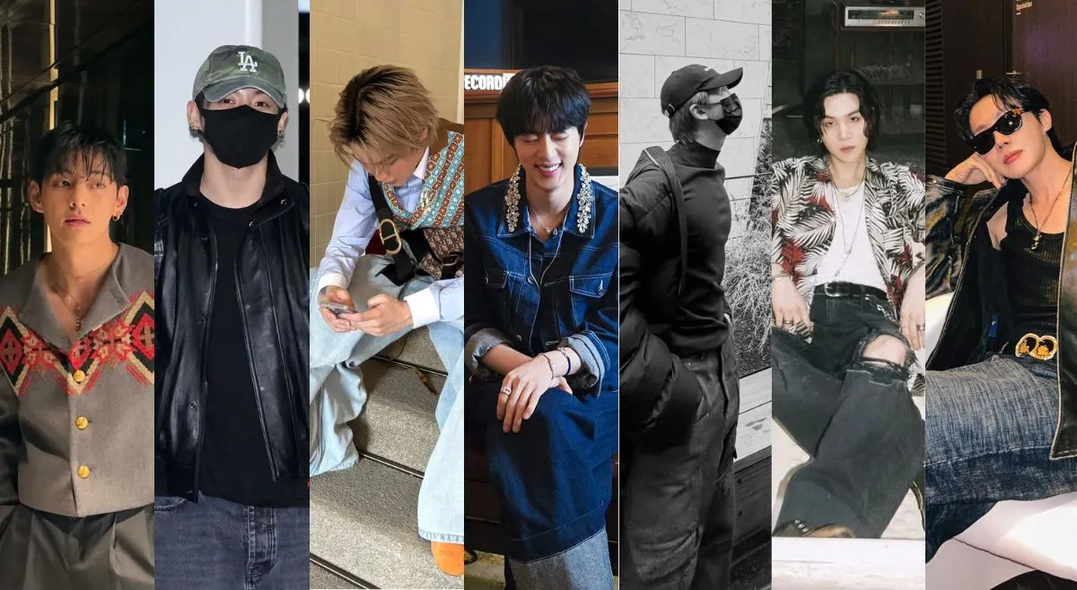 BTS V, Jungkook, Jimin, Jhope, Jin, RM And Suga Inspired Street Style ...