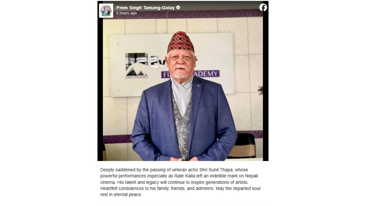Mary Kom Actor Sunil Thapa Passes Away At 68