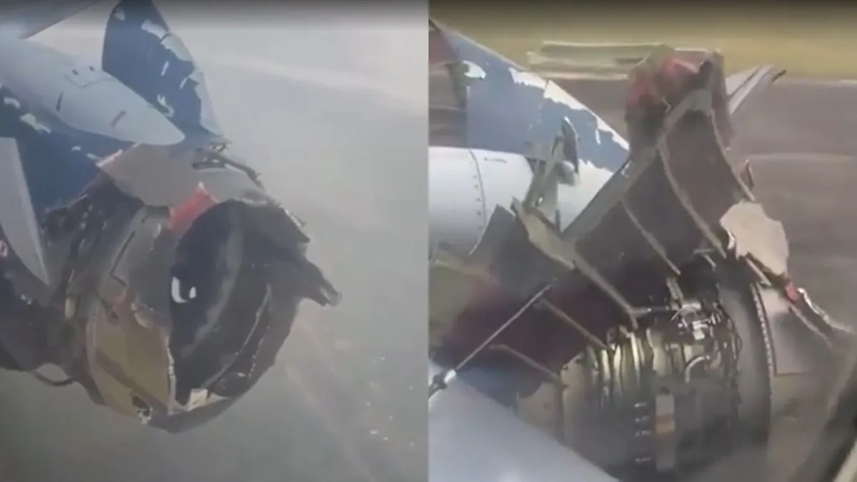 Arik Air Boeing 737 Engine Explodes Mid-Air, Makes Emergency Landing At ...