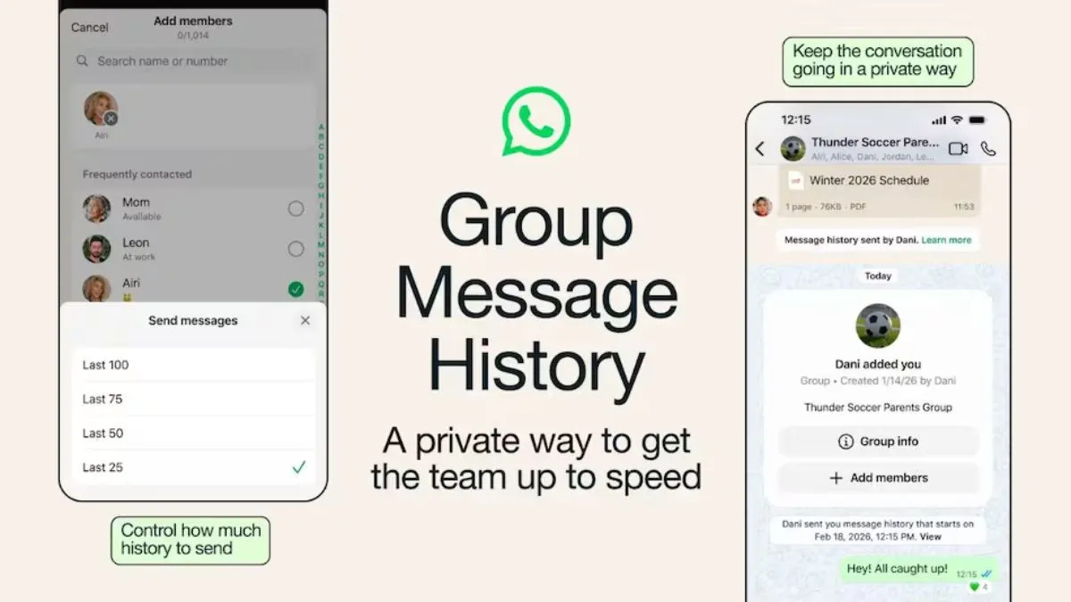 WhatsApp New Feature Update: Group Message History Lets Admin Share ...