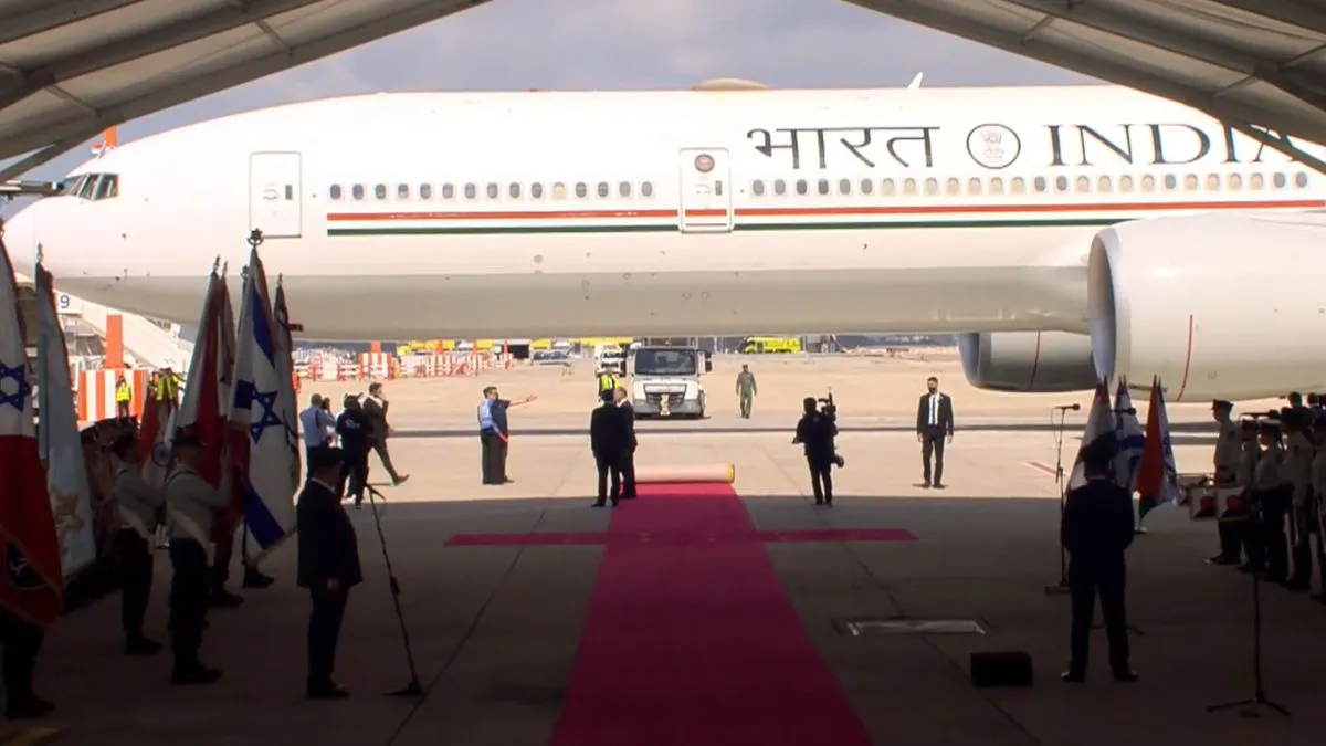 PM Modi's Air India One En Route To Israel Becomes World's Most Tracked ...