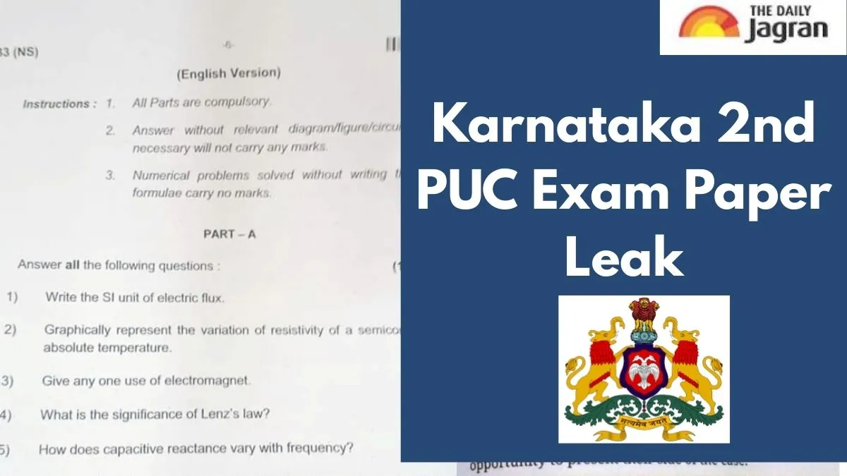 Karnataka 2nd PUC Exam: KSEAB Clarifies Claims Over 2nd PUC Question ...