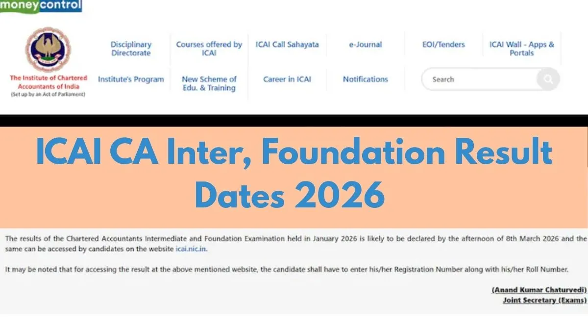 ICAI CA Result 2026 Date Out: CA Inter, Foundation January Results ...