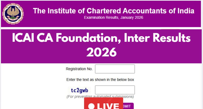 ICAI CA Results 2026 (OUT) Highlights: Foundation, Inter Jan Scorecards ...