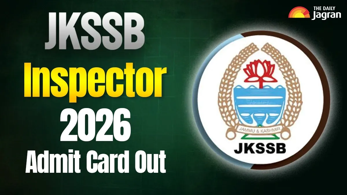 JKSSB Inspector 2026 Admit Card Out: Download Inspector Hall Ticket PDF ...