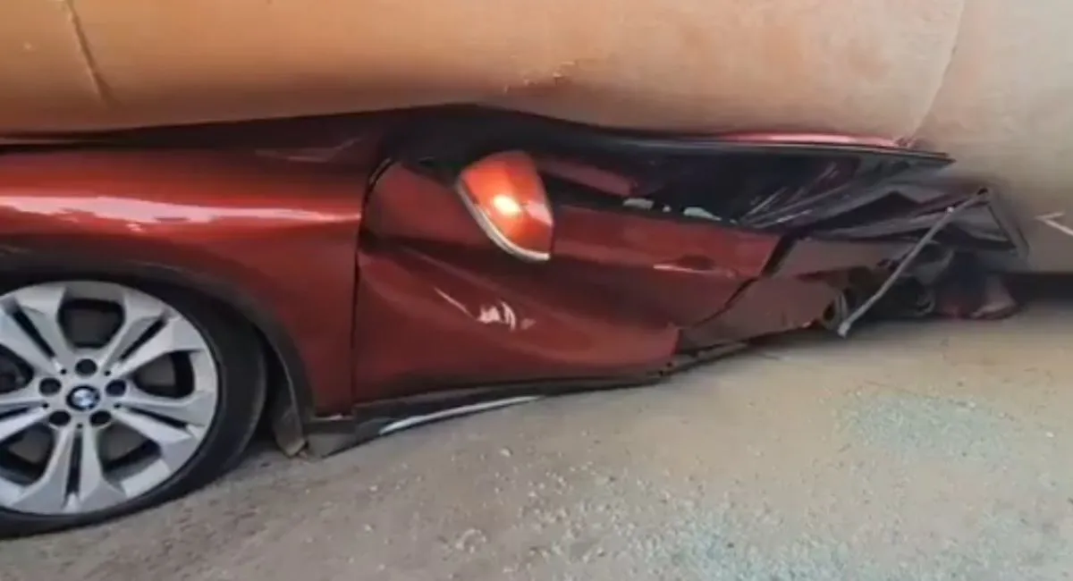 Keesara Toll Plaza Tragedy: BMW Flattened By Truck, High Court Lawyer ...
