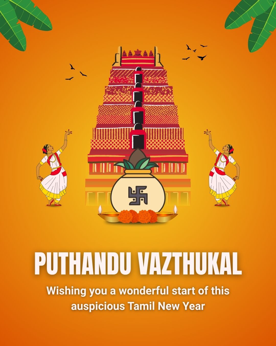 Happy Tamil New Year 2026 Status Video: Puthandu Video Status, Reels ...