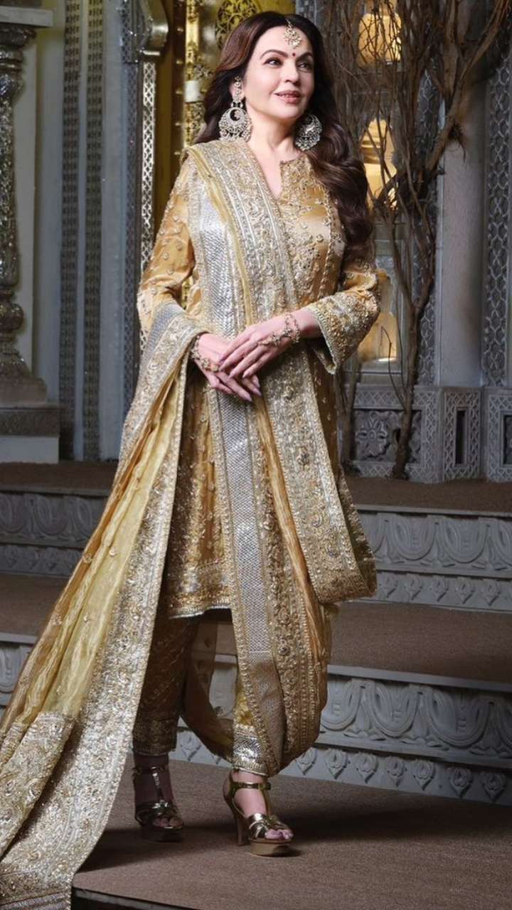 5 Beautiul Suit Sets From Nita Ambani's Closet To Look Royal