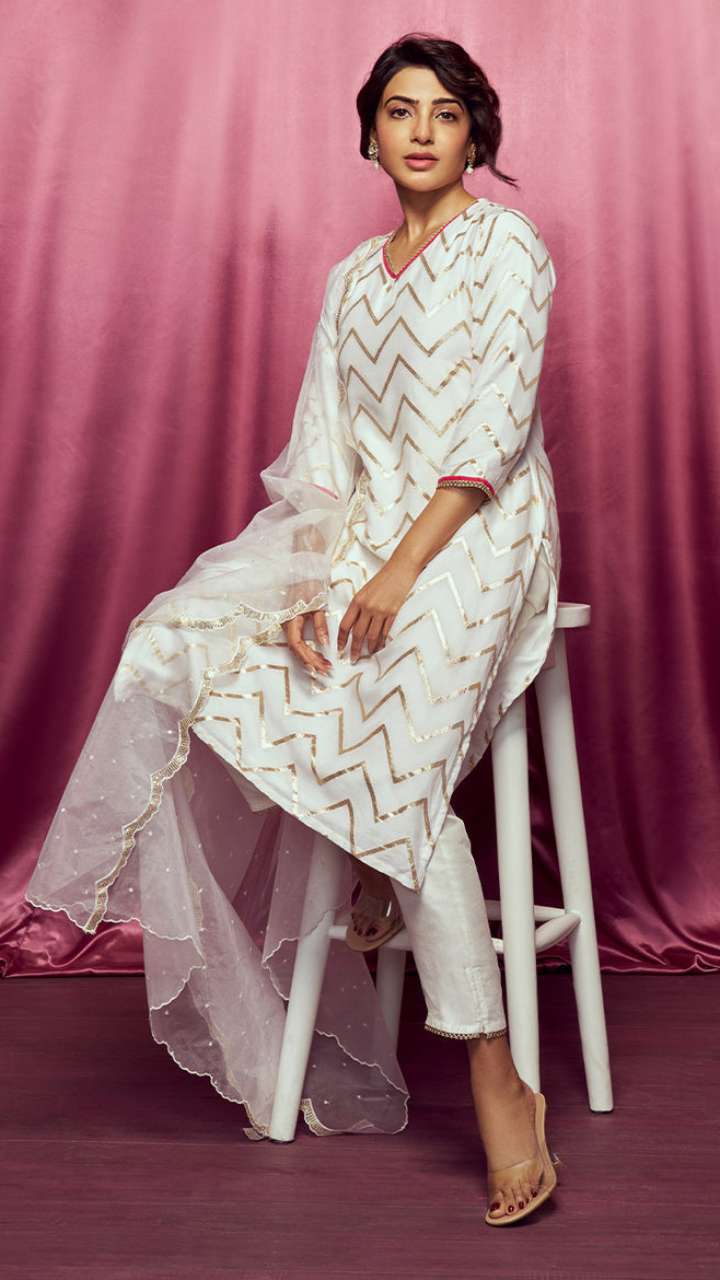 6 Vibrant Suit Sets By Samantha Ruth Prabhu For Office Look