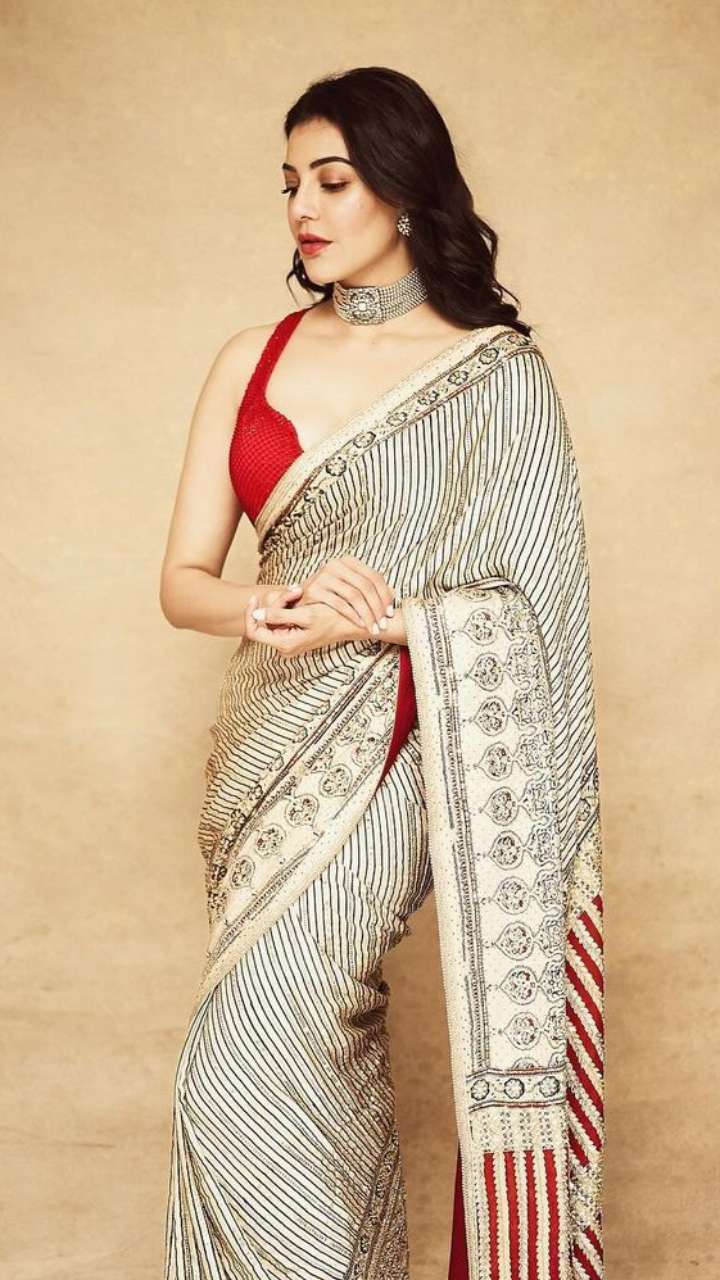 6 Sassy Saree Blouse Designs By Kajal Aggarwal For Groom's Sister