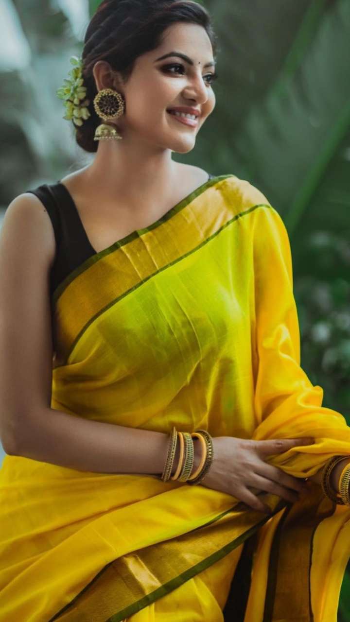 Athulyaa Ravi Traditional Saree Looks
