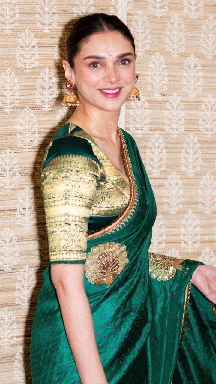 Aditi Rao Hydari's 5 Green Ethnic Looks For Mehendi Ceremony