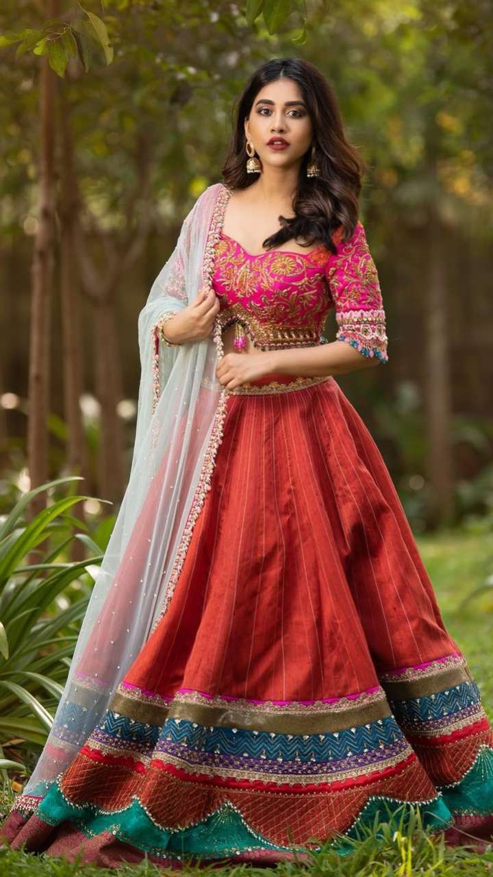 Nabha Natesh Inspired Sassy Lehenga Designs | Trendy Lehenga Designs ...