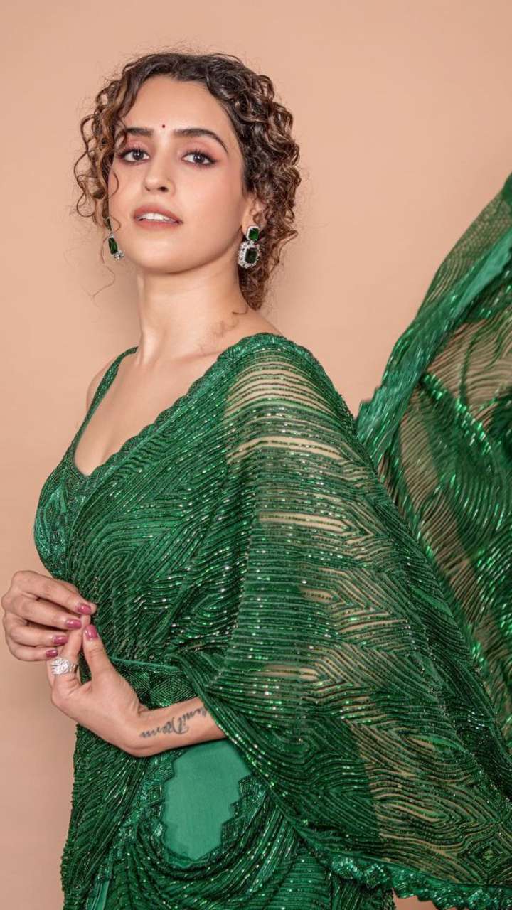 Sanya Malhotra Saree Looks| Trendy Saree Designs| Wedding Saree