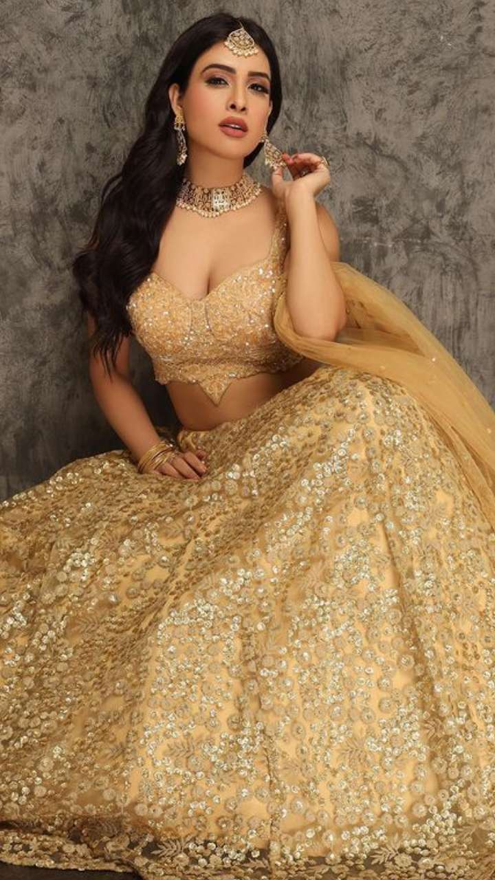 Bhojpuri Actress Neha Malik Hottest Lehenga Looks Trendy Lehenga Designs
