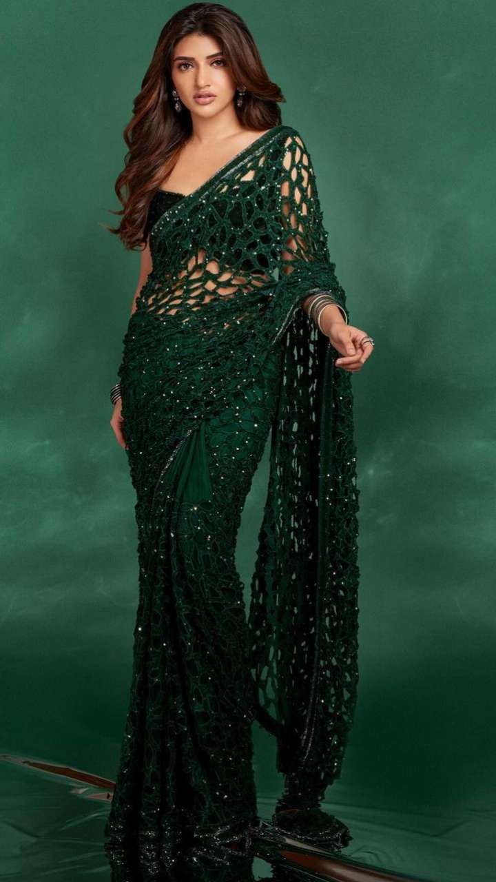 5 Gorgeous Sarees By Sreeleela For Newlyweds