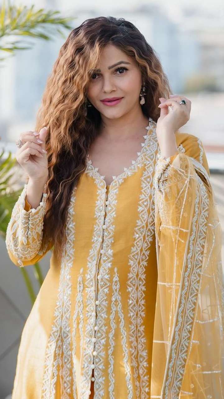 5 Vibrant Suits By Rubina Dilaik For Spring Season