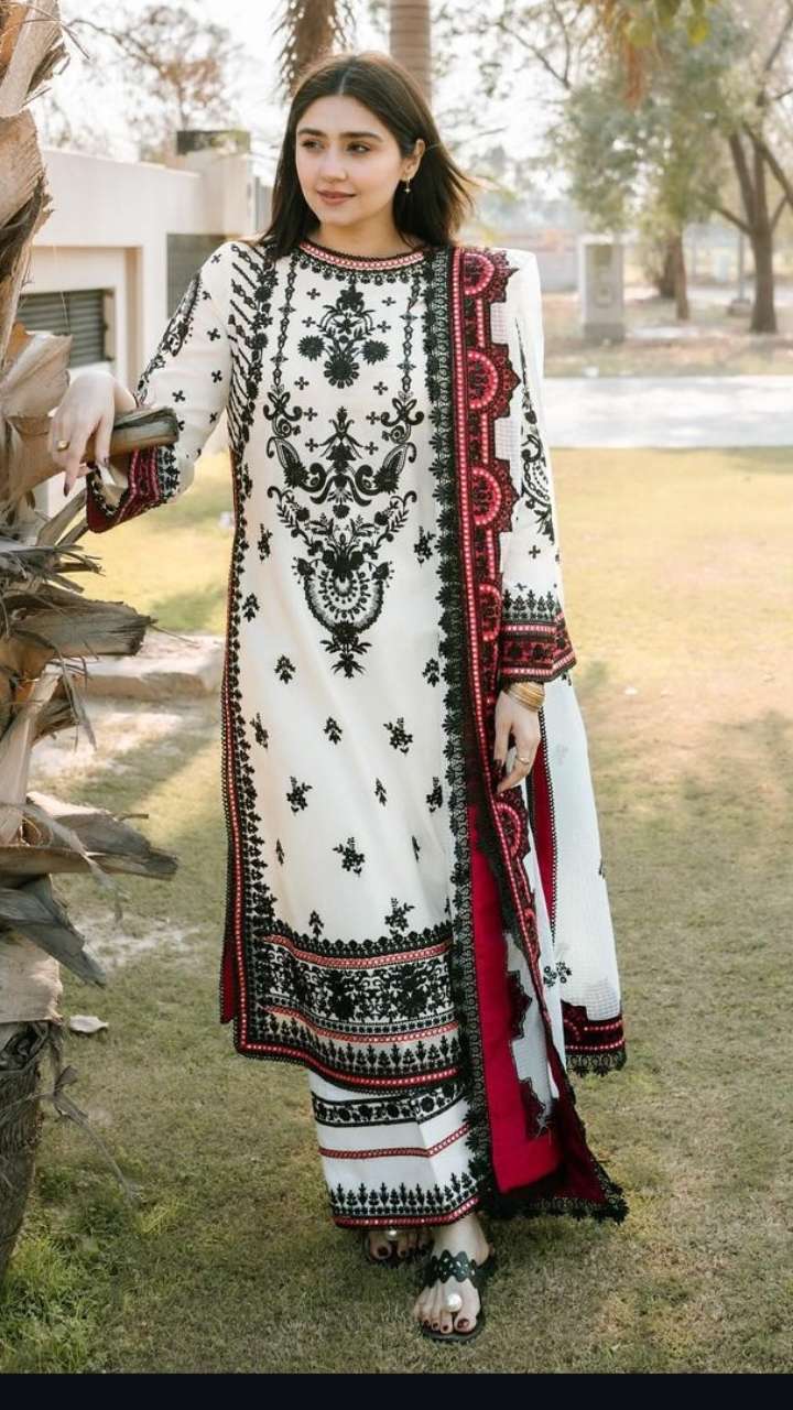 6 Gorgeous Pakistani Suits By Durefishan Saleem For Eid Looks