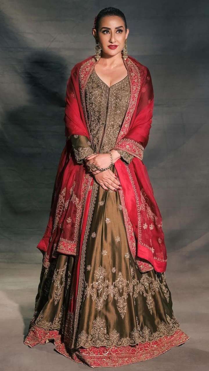 6 Beautiful Suit Sets By Manisha Koirala For Wedding Season