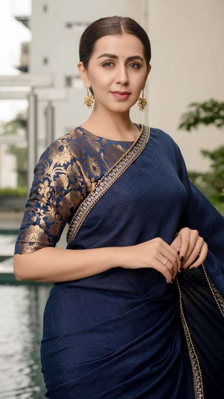 5 Gorgeous Saree Blouses By Nikki Galrani To Slay