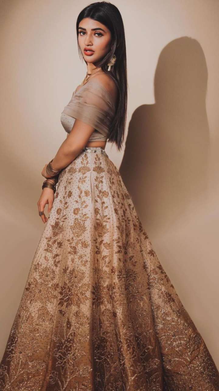 Sreeleela Inspired Dazzling lehenga For A Perfect Roka Look